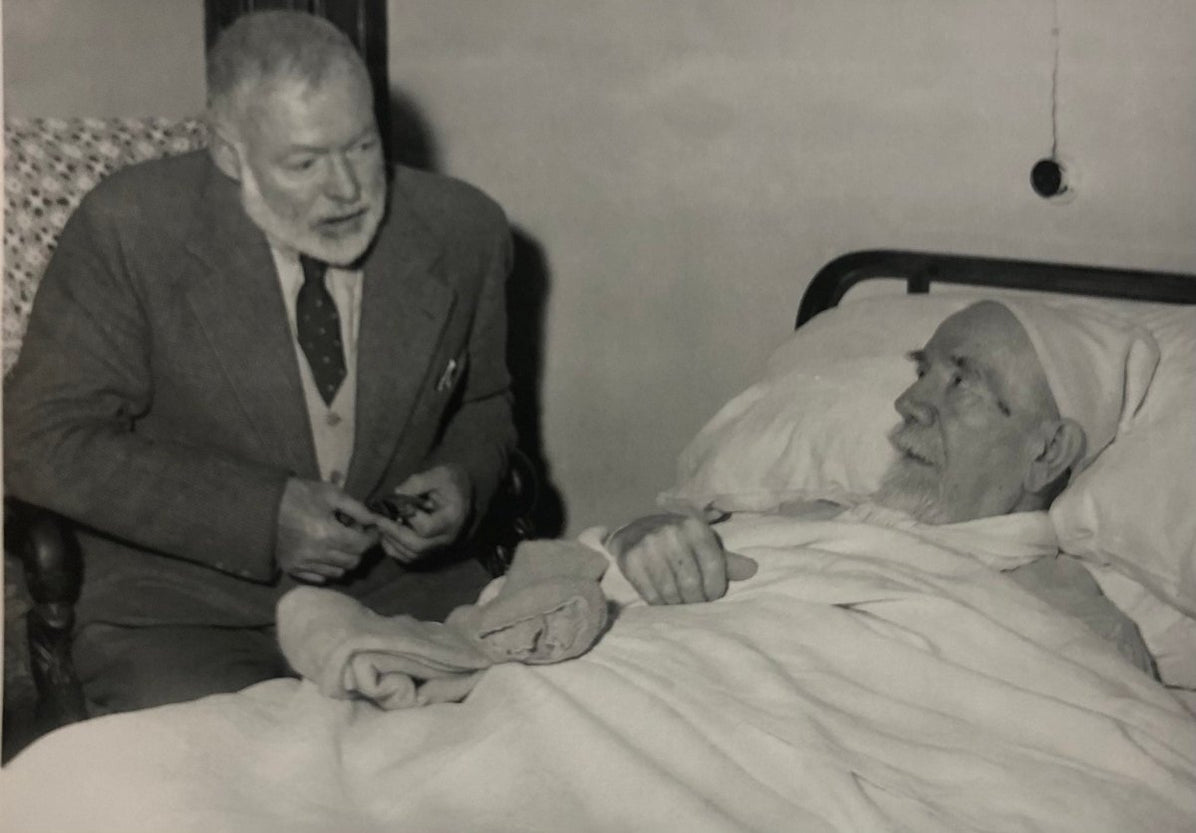 Ernest Hemingway (Respects to Baroja) print in colors - FineArt Vendor