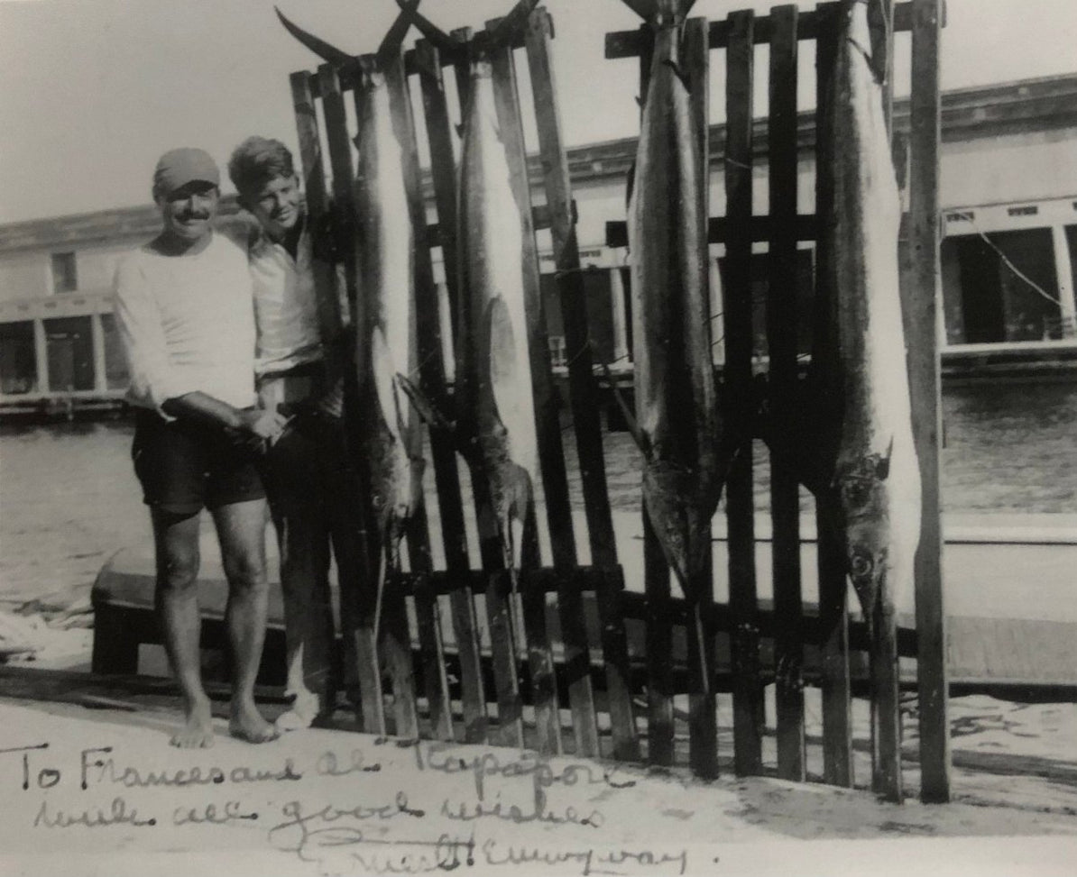 Ernest Hemingway (With Charles Thompson) print in colors - FineArt Vendor