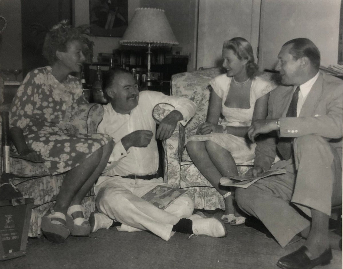 Ernest Hemingway (With Mary, Graciela Sanchez, and Winston Guest) print ...