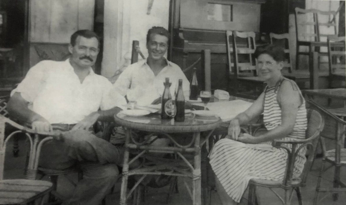 Ernest Hemingway (With Pauline and Arnold Samuelson) print in colors ...